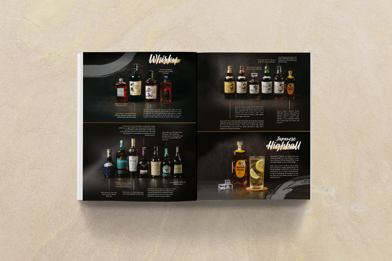 Sakugei Japanese Restaurant Food and Drinks Menu Design - Oceanic ...