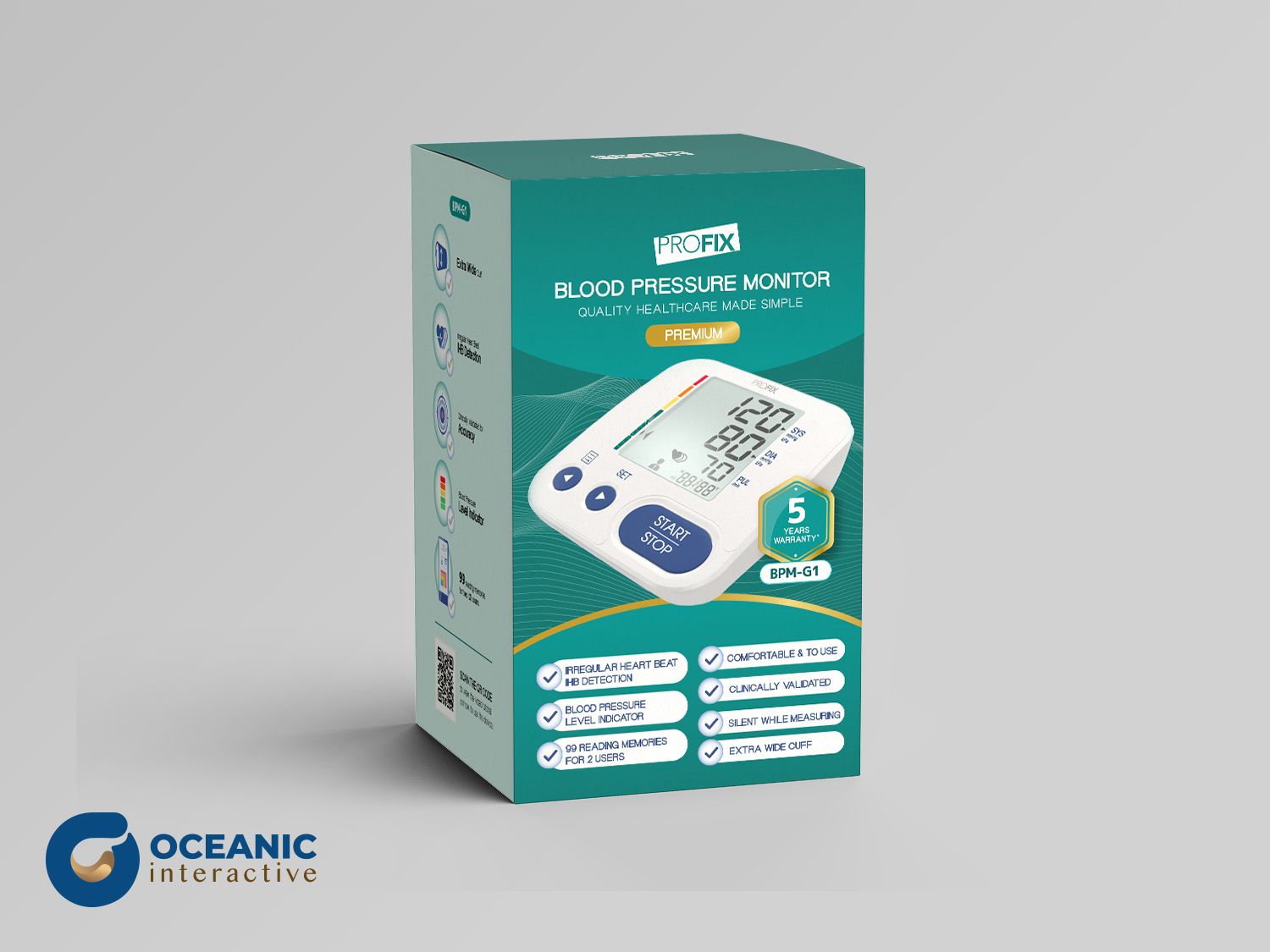 Profix Blood Pressure Monitor Packaging Design - Oceanic Interactive