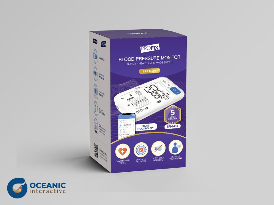 Profix Blood Pressure Monitor Packaging Design - Oceanic Interactive