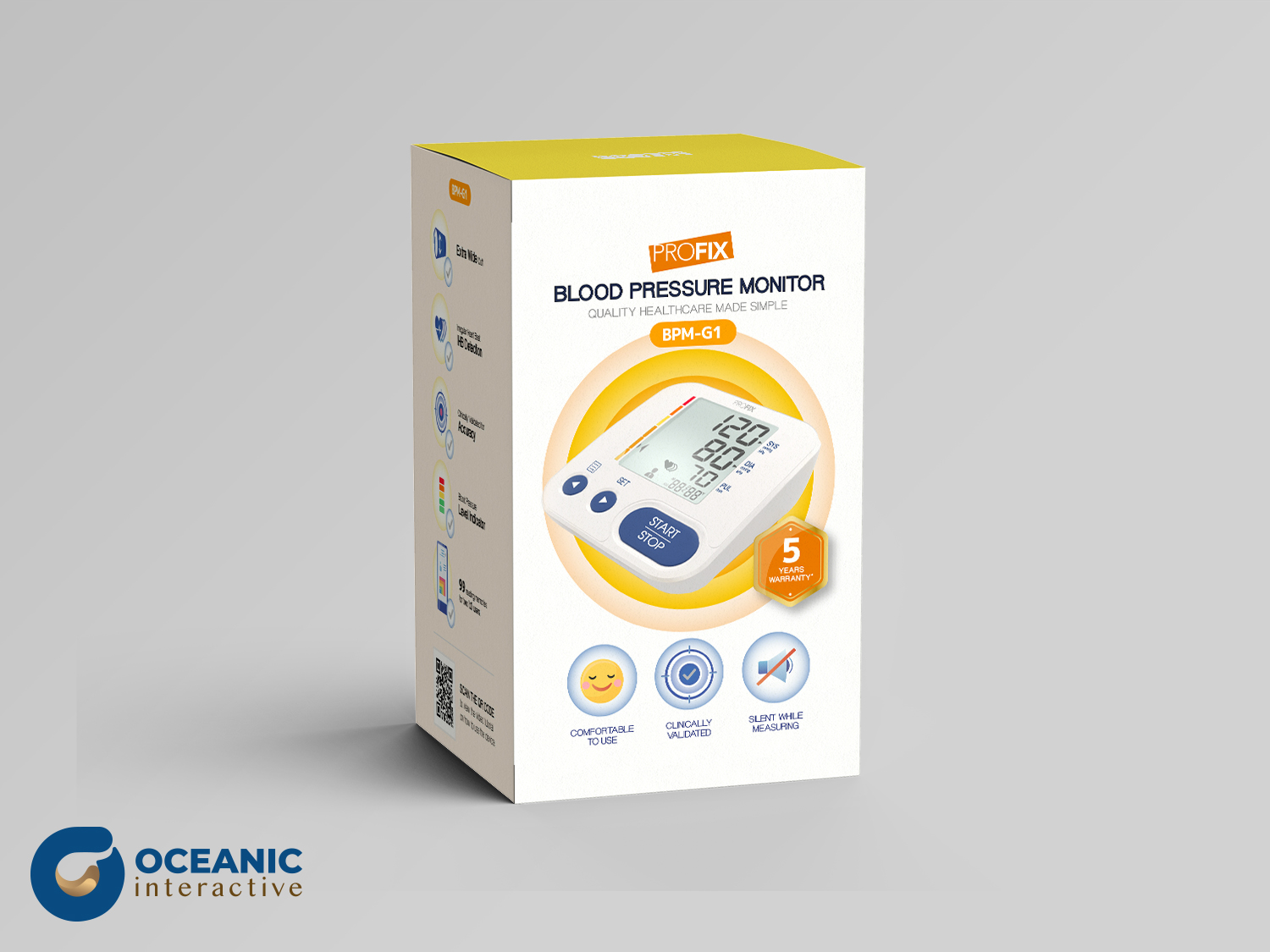 Profix Blood Pressure Monitor Packaging Design - Oceanic Interactive